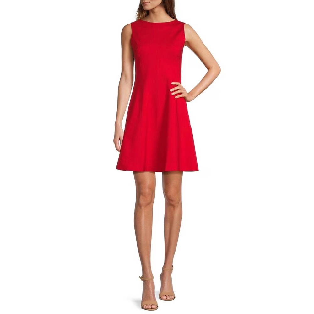 Spanx The Perfect Fit & Flare Dress In Color True Red - Gem